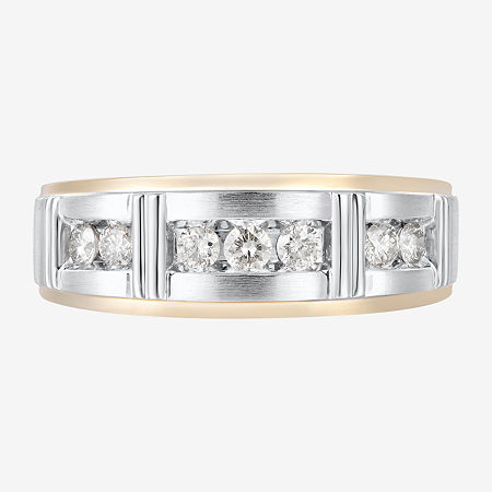 Click here for Mens 1/2 CT. T.W. Natural White Diamond 10K Gold W... prices