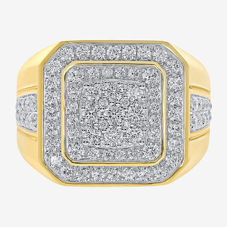 Click here for Mens 2 CT. T.W. Natural White Diamond 10K Gold Fas... prices