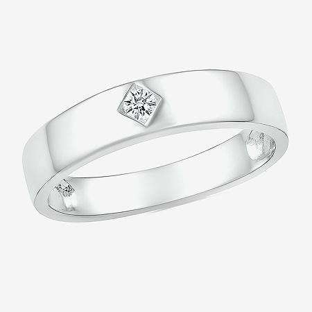 Click here for Mens 4MM Diamond Accent Natural White Diamond 10K... prices
