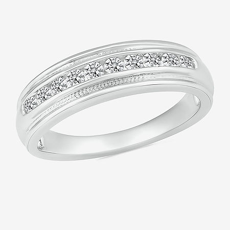 Click here for Mens 3.5MM 1/2 CT. T.W. Natural White Diamond 14K... prices
