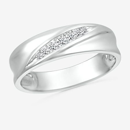 Click here for Mens 5MM 1/6 CT. T.W. Natural White Diamond 10K Wh... prices