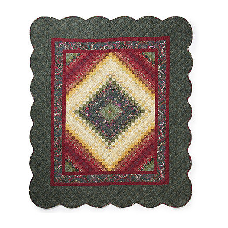 American Heritage Textiles Posted Stamp Throw  50 x 60 - Multi