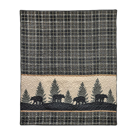 Click here for Donna Sharp Bear Walk Plaid Washable Reversible Mi... prices