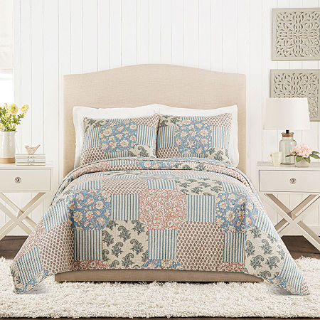 Click here for Mary Janes Home Provencal Rose 3-pc. Embroidered Q... prices