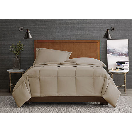London Fog Garment Wash Solid 180 Thread Count 3pc. Comforter Set