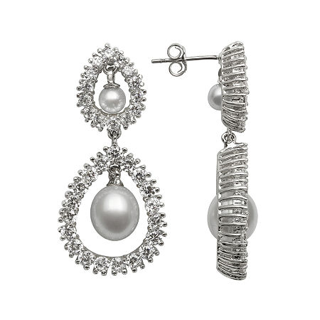 Click here for Silver Over Brass Cultured Freshwater Pearl and Cu... prices
