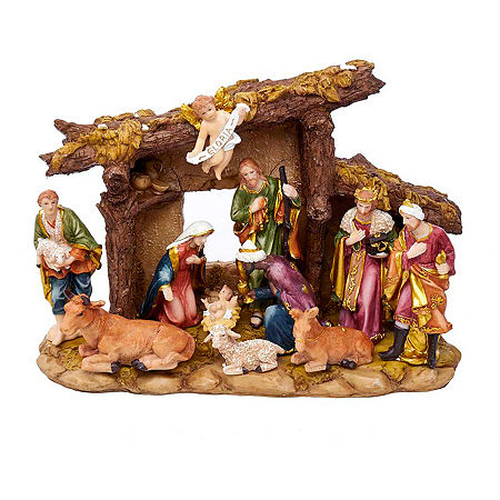 Kurt S. Adler 11pc. Resin Nativity Set & Stable