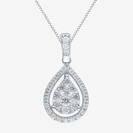 Click here for Womens 1/2 CT. T.W. Natural White Diamond 14K Whit... prices