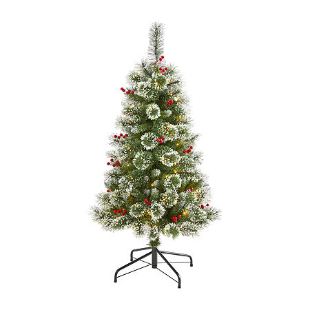 Click here for Nearly Natural 4 Foot Frosted Swiss Flocked Pine W... prices