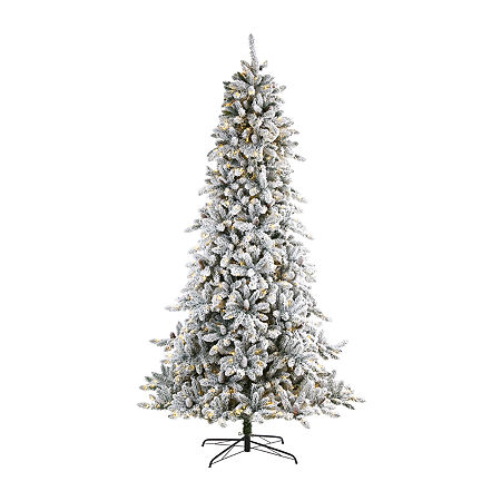 Click here for Nearly Natural 9 Foot Flocked Fir Christmas Tree... prices