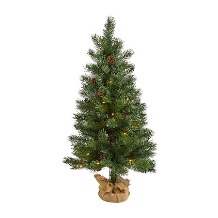 Click here for Nearly Natural 3 Foot Pre-Lit Fir Christmas Tree... prices