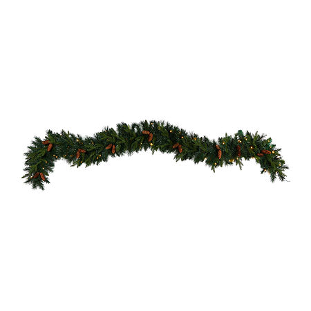 Click here for Nearly Natural Pre-Lit Wreath  One Size  Green prices
