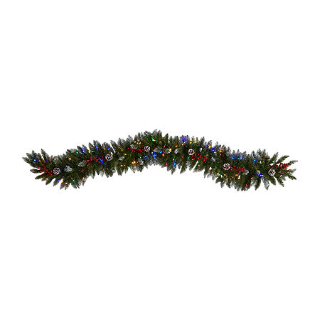 Click here for Nearly Natural Pre-Lit Indoor Garland  One Size  G... prices