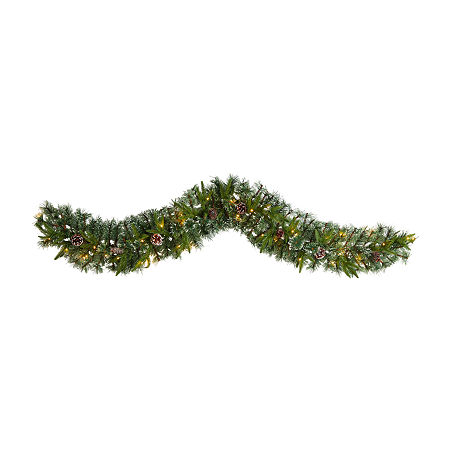 Click here for Nearly Natural Pre-Lit Indoor Garland  One Size  G... prices