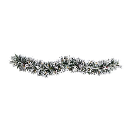 Click here for Nearly Natural Pre-Lit Indoor Garland  One Size  G... prices