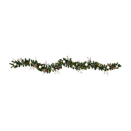 Click here for Nearly Natural Pre-Lit Indoor Garland  One Size  G... prices