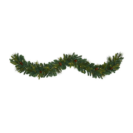 Click here for Nearly Natural Pre-Lit Indoor Garland  One Size  G... prices