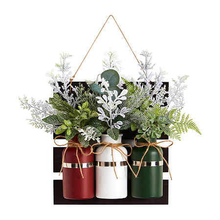 Click here for Nearly Natural Pine Mason Jar Tabletop Decor  One... prices
