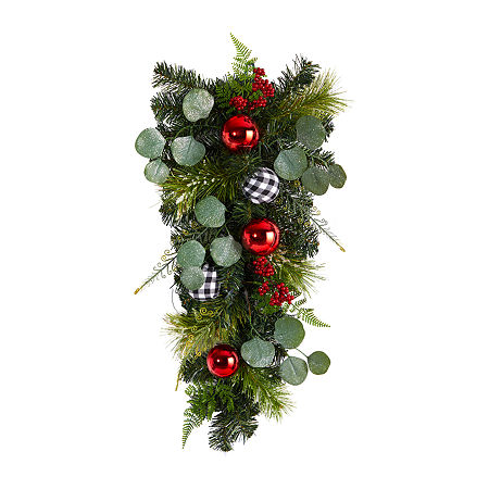 Click here for Nearly Natural Swag  One Size  Green prices