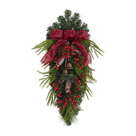 Click here for Nearly Natural Swag  One Size  Green prices