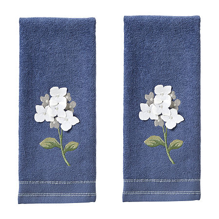Click here for Saturday Knight Farm Hydrangea 2-pc. Hand Towel  O... prices