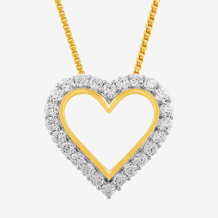 Click here for Womens 3/8 CT.T.W. Lab-Grown Diamond 10K Gold Hear... prices