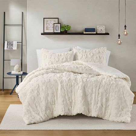 Intelligent Design Larissa Chenille 3-Pc. Comforter Set  King/California King - Off-white