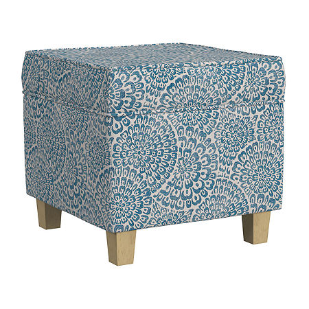Click here for Homepop Storage Lift-Top Upholstered Floral Ottoma... prices