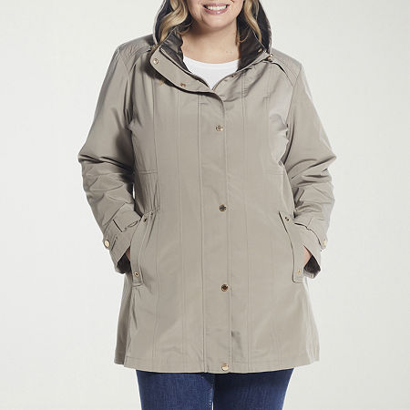 Click here for Gallery Womens Plus Midweight Raincoat  1x  Brown prices