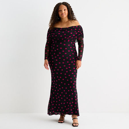 Click here for Premier Amour Womens Plus Off The Shoulder Long Sl... prices