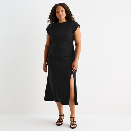 Click here for Premier Amour Womens Plus Sleeveless Midi Sheath D... prices