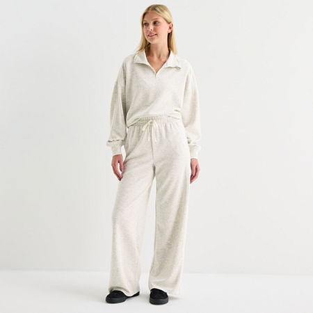 Click here for Arizona Womens Juniors Wide Leg Sweatpant  Large... prices