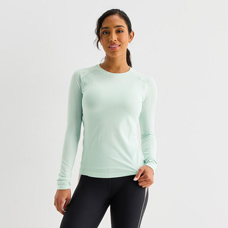 Click here for Xersion Womens Seamless Crew Neck Long Sleeve Acti... prices