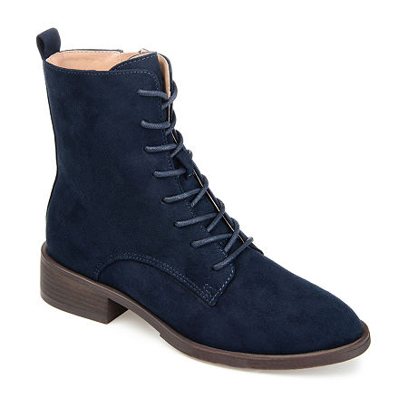 Click here for Journee Collection Womens Vienna Lace Up Stacked H... prices