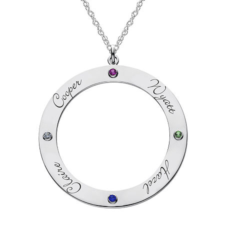 Click here for Personalized 14K Gold Over Silver Pendant Necklace... prices