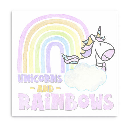 Click here for Lumaprints Pastel Rainbows V-Unicorns Giclee Canva... prices