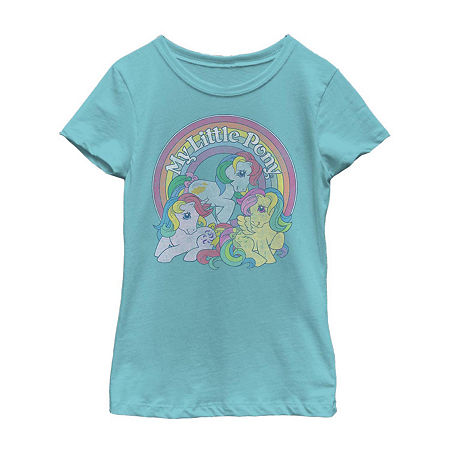 Click here for Little & Big Kid Girls Crew Neck Short Sleeve Slim... prices