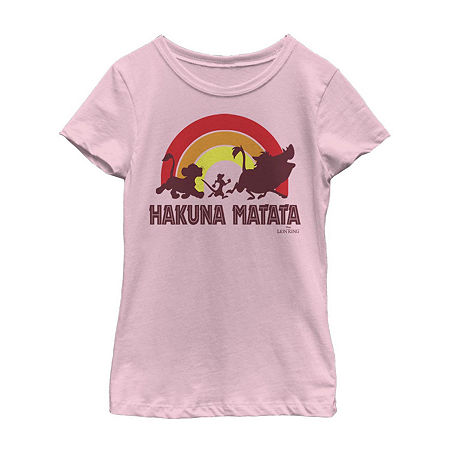Click here for Hakuna Matata Little & Big Kid Girls Crew Neck Sho... prices