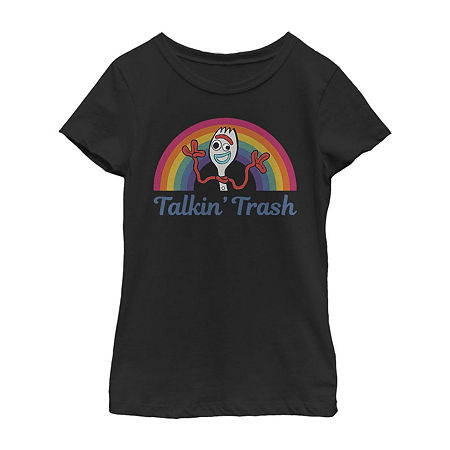 Click here for Talkin Trash Little & Big Kid Girls Crew Neck Shor... prices