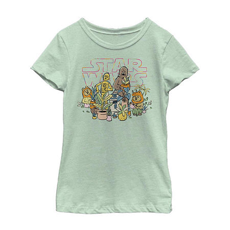 Click here for Girls Crew Neck Short Sleeve Regular Fit Star Wars... prices