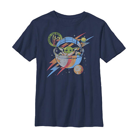 Click here for Mandalorian Little & Big Kid Boys Crew Neck Short... prices