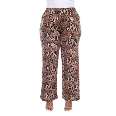 Click here for Plus Size White Mark Snakeskin Palazzo Pants prices