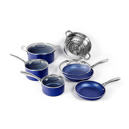 Click here for Granitestone Blue 10-pc. Nonstick Pots and Pans Co... prices