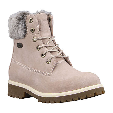 Click here for Lugz Womens Convoy Fur Block Heel Lace Up Boots  1... prices