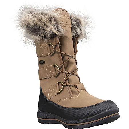 Click here for Lugz Womens Tundra Fur Water Resistant Flat Heel W... prices