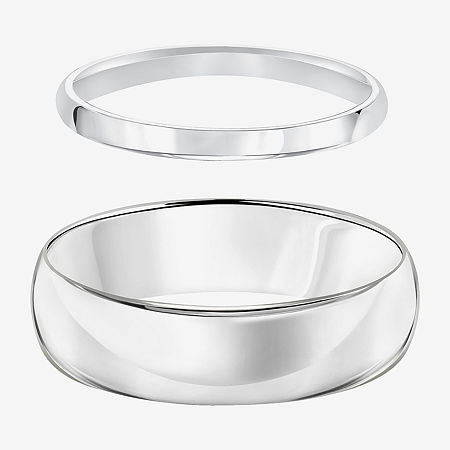 Click here for Unisex Adult 14K White Gold Wedding Ring Set  7 prices