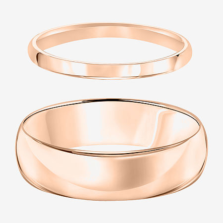 Click here for Unisex Adult 14K Rose Gold Wedding Ring Set  7 prices