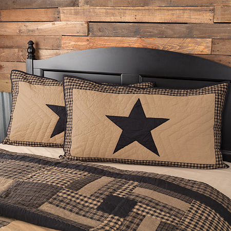 Click here for VHC Brands Country Check Star Pillow Sham  One Siz... prices