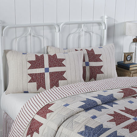 Click here for VHC Brands Celebration Pillow Sham  One Size  Blue prices