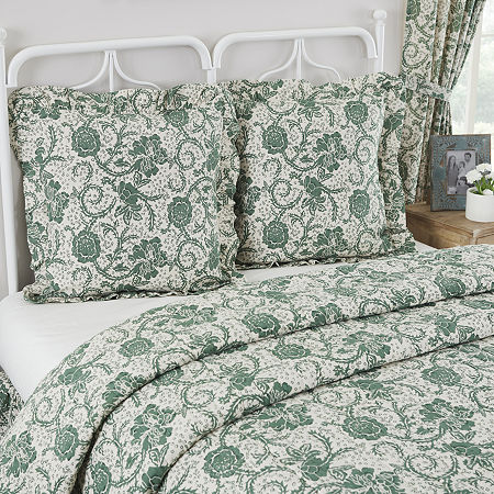 Click here for VHC Brands Dorset Bed Skirt  One Size  Green prices